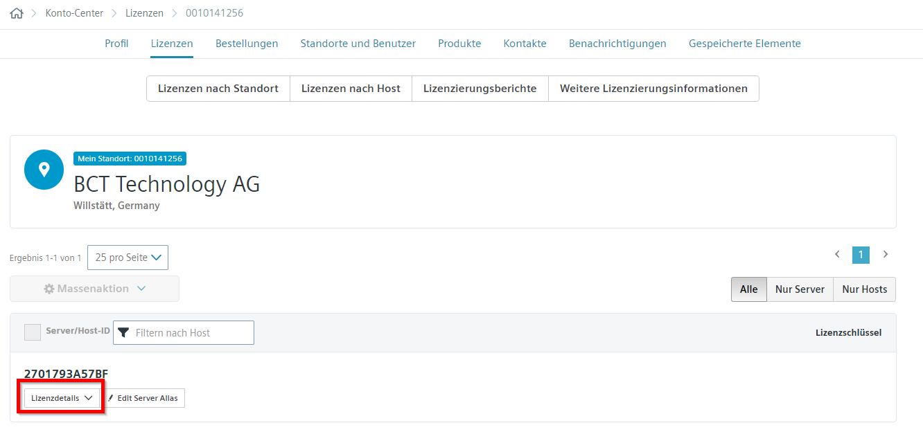 Wie erstellt man Lizenzen im Siemens Support Center?
